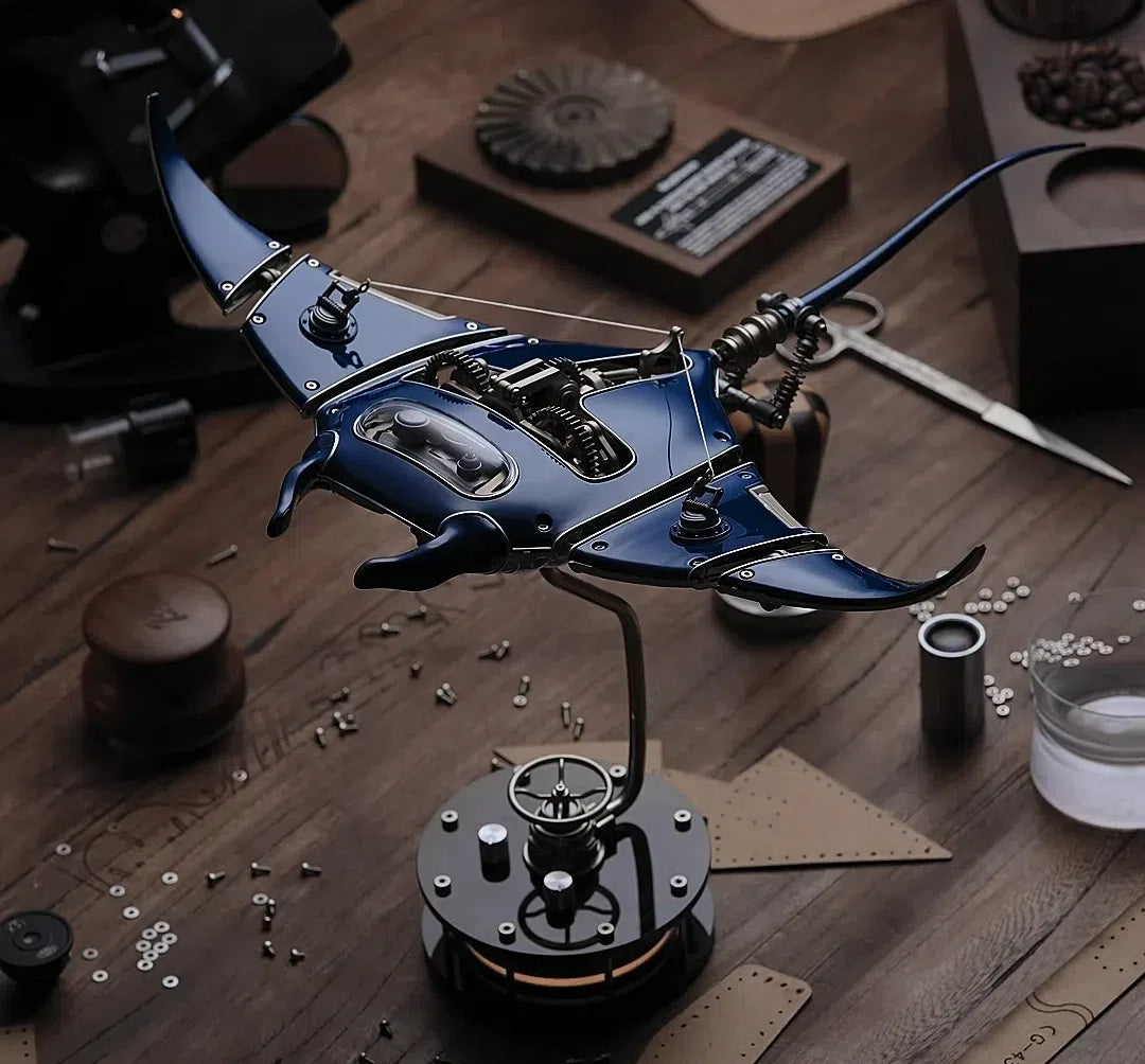 Innovative Steampunk Style Metal Manta Ray – Rokrgeek