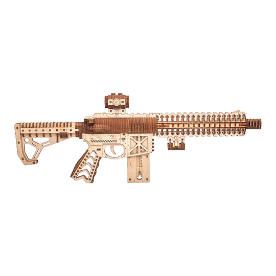 Rokrgeek Wooden Gun Puzzle – Safe Toy Guns for Fun Shooting