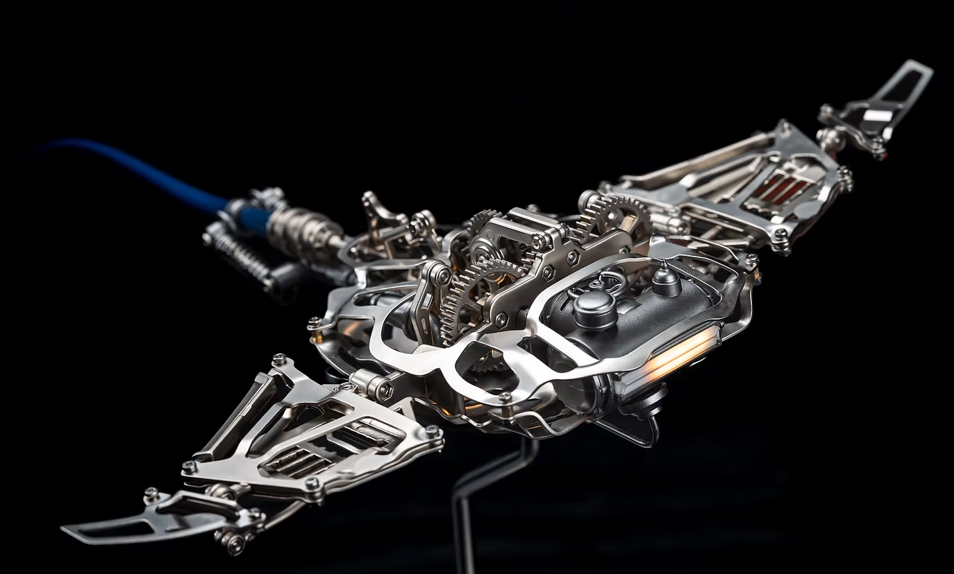 Innovative Mechanical Metal Manta Ray Model Steampunk Style Metal Manta ...
