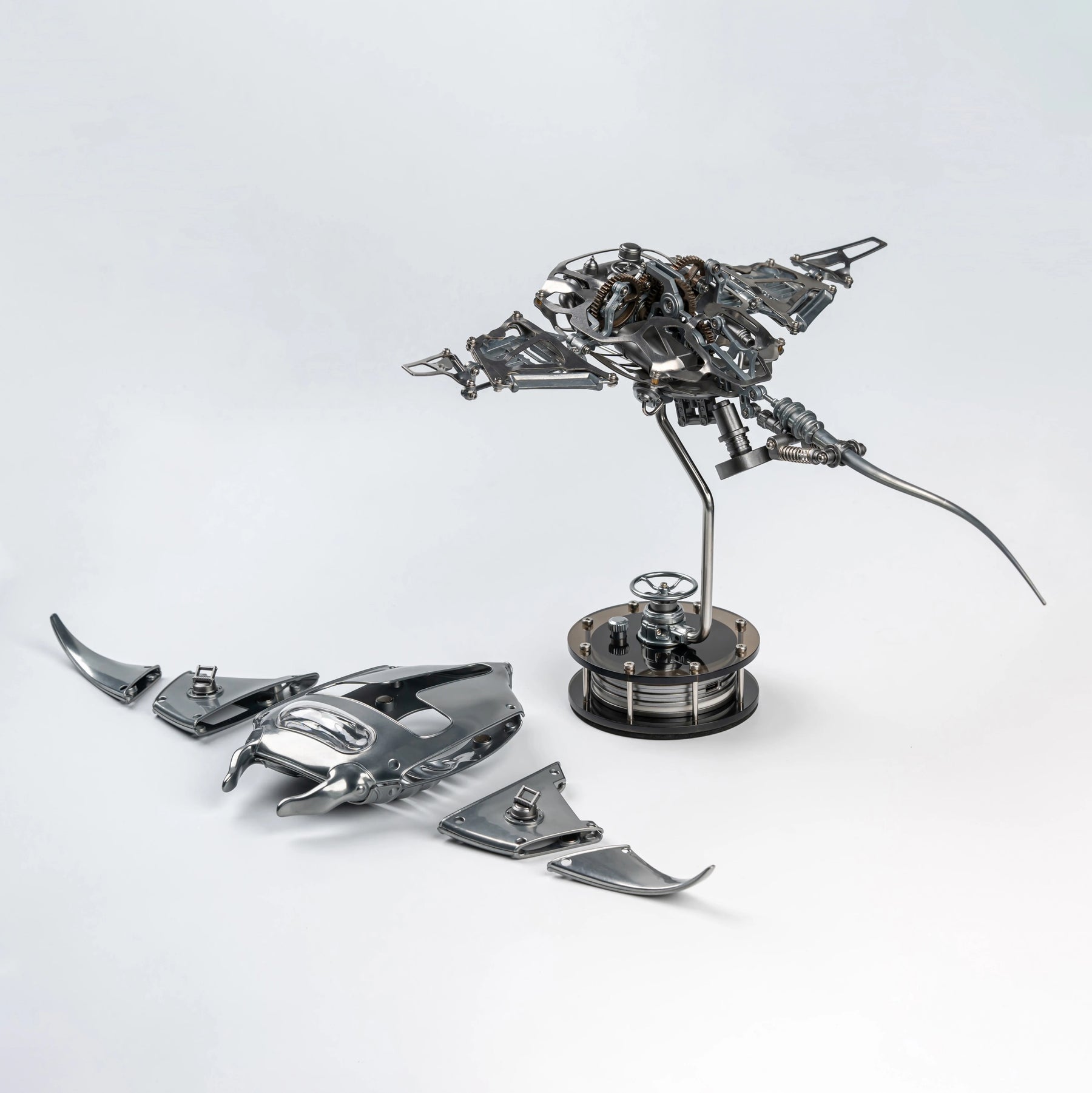 Innovative Mechanical Metal Manta Ray Model Steampunk Style Metal Manta ...